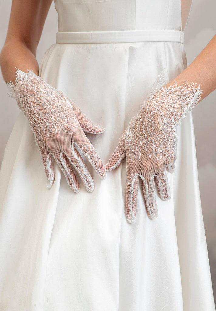 Lace dress gloves store